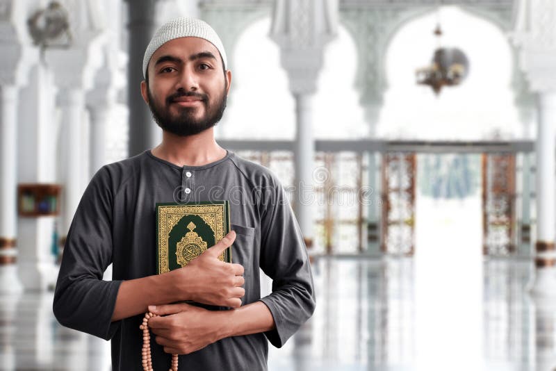 Religious Muslim Man Praying with Rosary Beads Stock Photo - Image of ...