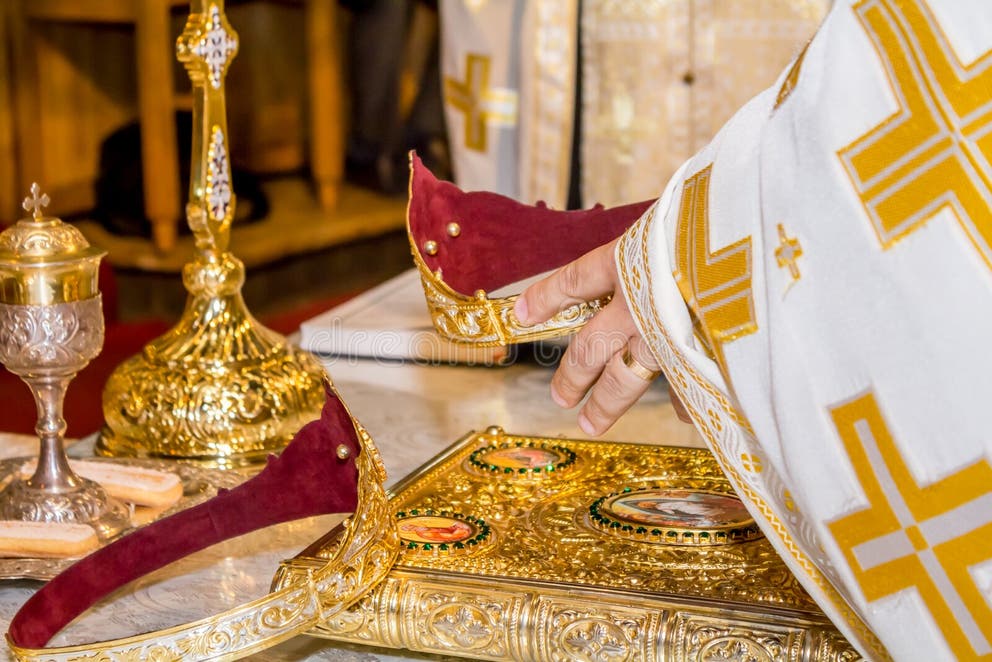 Religious Objects for Wedding Ceremony Stock Photo - Image of care ...