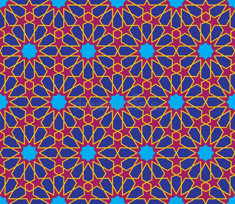 Ornamental Seamless Loop Arabic or Islamic Geometric Pattern Tiles ...