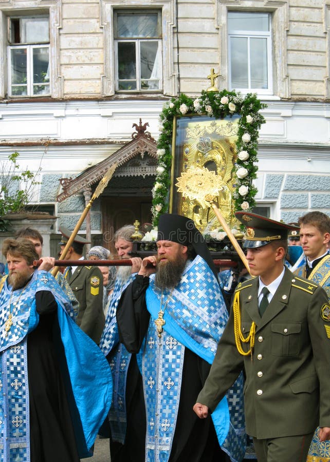 Religious procession editorial photo. Image of town, christianity ...