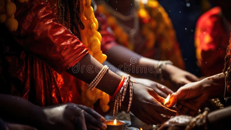 Indigenous Religious Ritual Stock Illustration - Illustration of ...