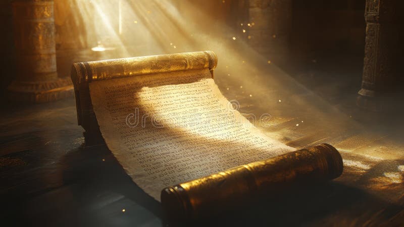 Religious Scroll, Torah Representing Central Religious Document of ...
