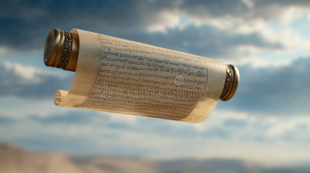 Religious Scroll, Torah Representing Central Religious Document of ...