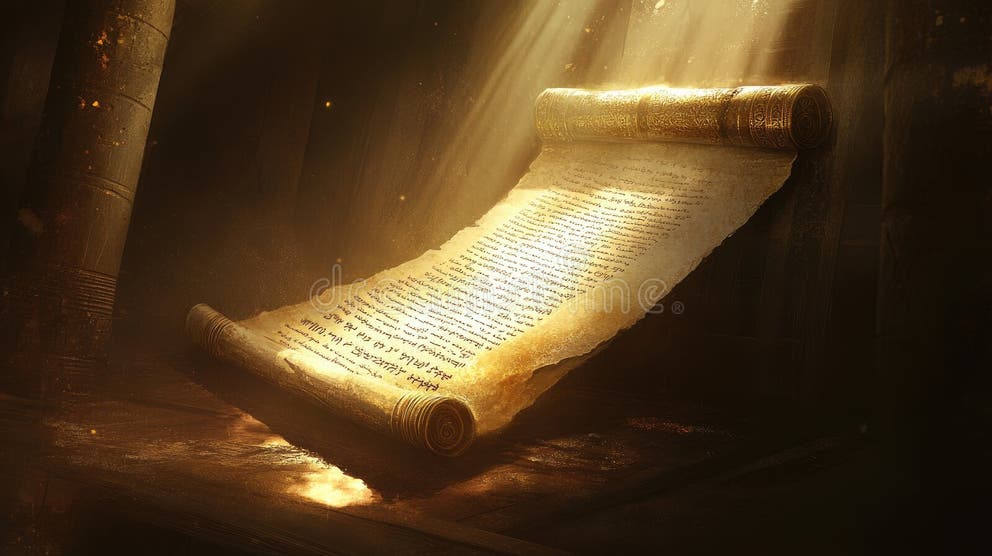 Religious Scroll, Torah Representing Central Religious Document of ...