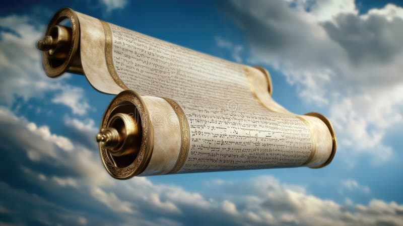 Religious Scroll, Torah Representing Central Religious Document of ...