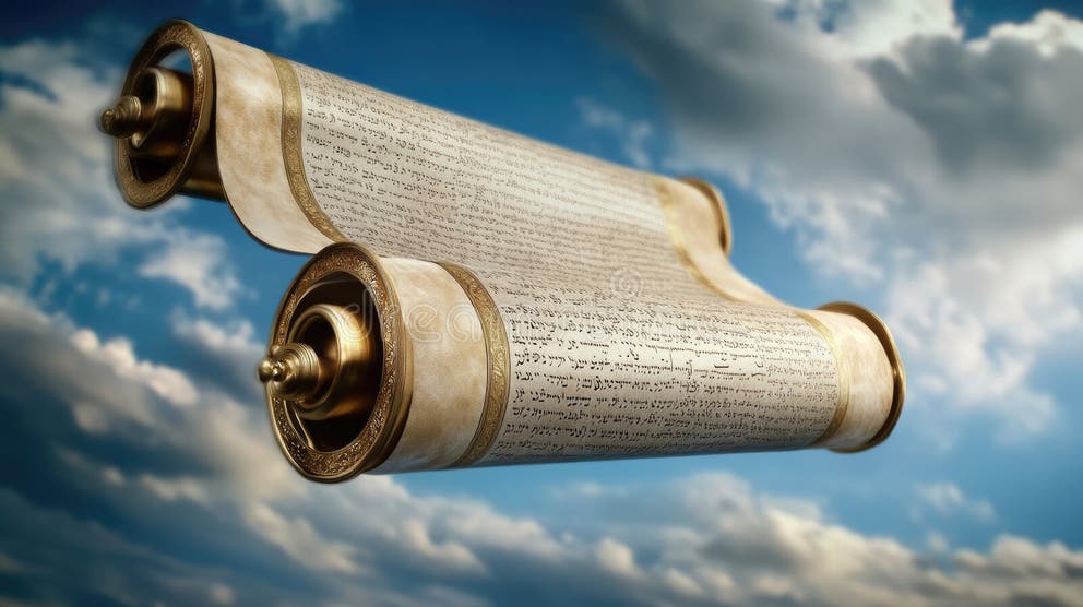 Religious Scroll, Torah Representing Central Religious Document of ...