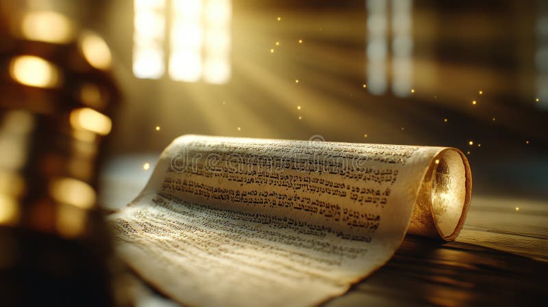 Religious Scroll, Torah Representing Central Religious Document of ...