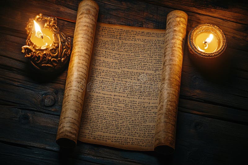 Religious Scroll, Torah Representing Central Religious Document of ...