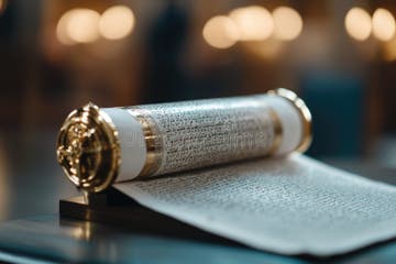 Religious Scroll, Torah Representing Central Religious Document of ...