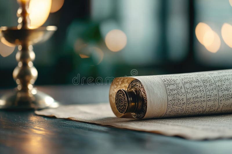 Religious Scroll, Torah Representing Central Religious Document of ...