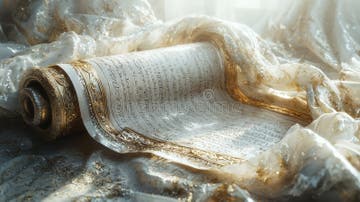 Religious Scroll, Torah Representing Central Religious Document of ...