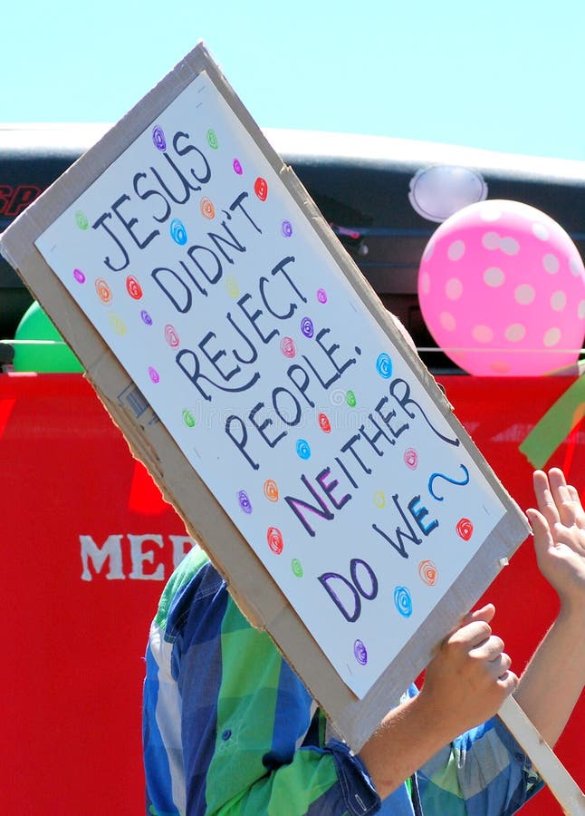 Religious sign. stock photo. Image of jesus, parade, marching - 42401056