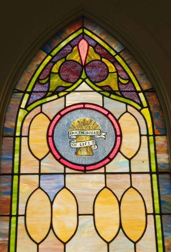 Religious Stain Glass Window Stock Image - Image of biblical, coloured ...