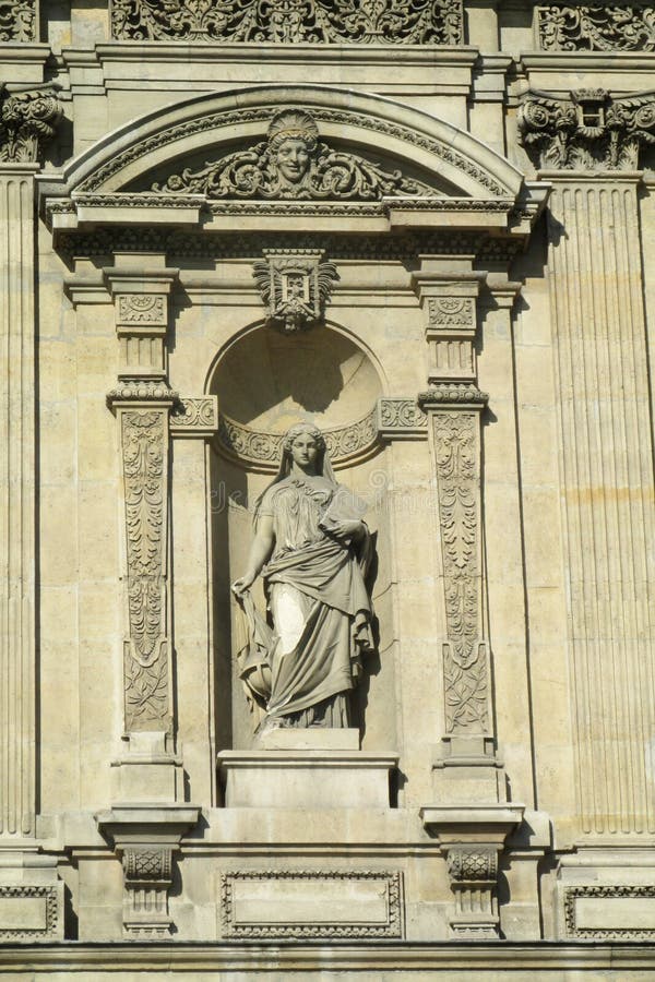 Religious Statue on a Catholic Cathedral Wall Stock Image - Image of ...