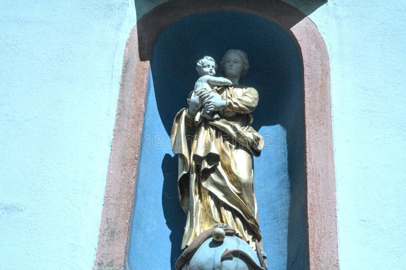 Religious statue stock image. Image of grave, religious - 330442279