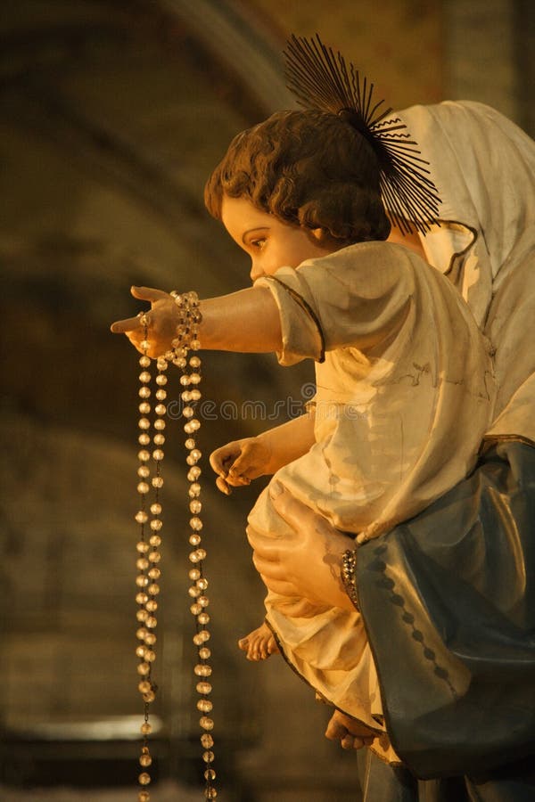 Religious Statue in Rome, Italy. Stock Image - Image of sculptures ...