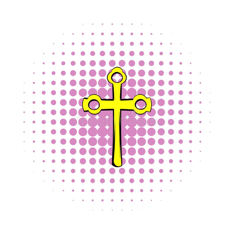 Religious Symbol of Crucifix Icon, Icon Cartoon Stock Vector ...