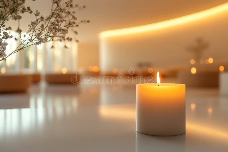 Religious Symbolism, a Basic Candle Representing Jesus As the Worlds ...