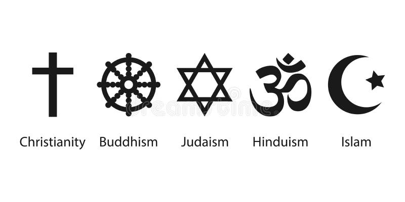5 World Religions Symbols