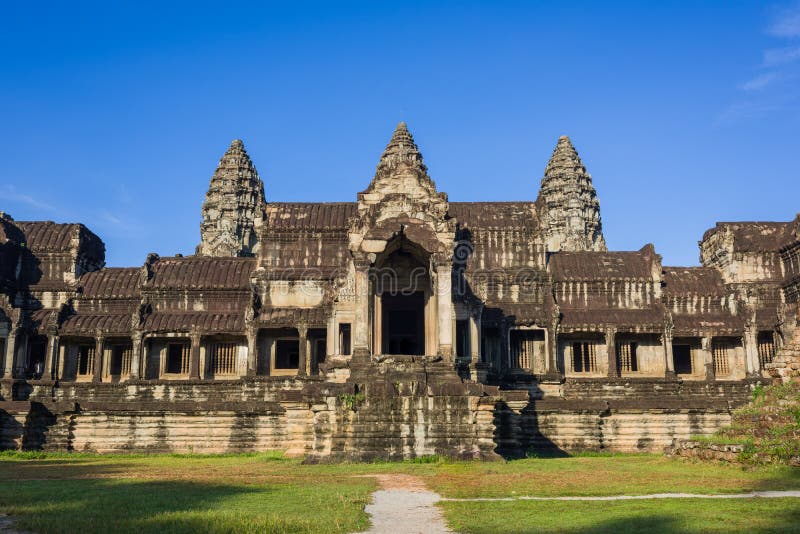 Religious temple ruins stock image. Image of cambodia - 68530959