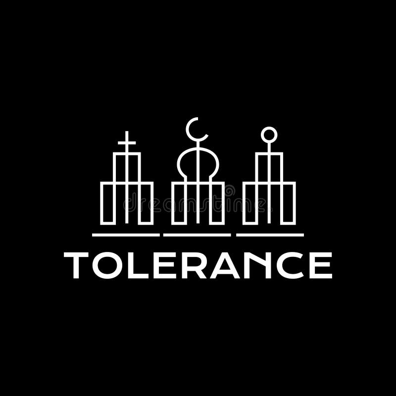Religious Tolerance Peace Love Line Logo Design Vector Stock Vector ...