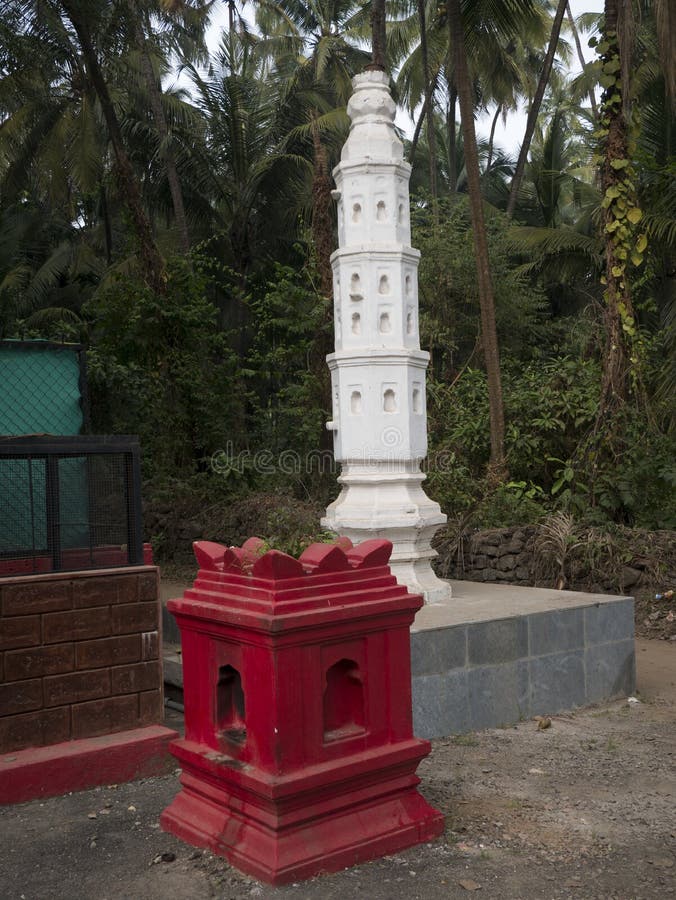 Deepmala Structure from Mahalaxmi Temple Kolhapur, Maharashtra Stock ...
