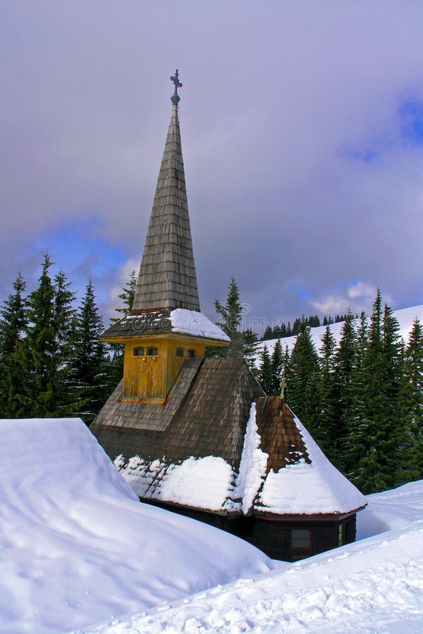 Religious winter stock photo. Image of cold, hill, holiday - 7493324