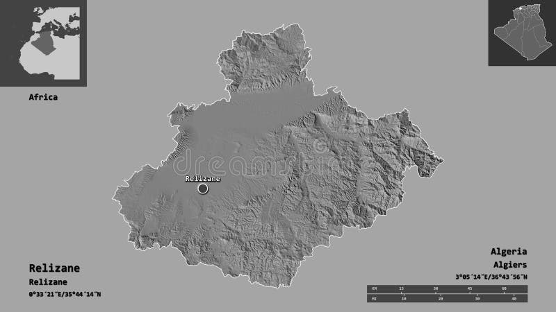 Relizane, Province of Algeria,. Previews. Bilevel Stock Illustration ...