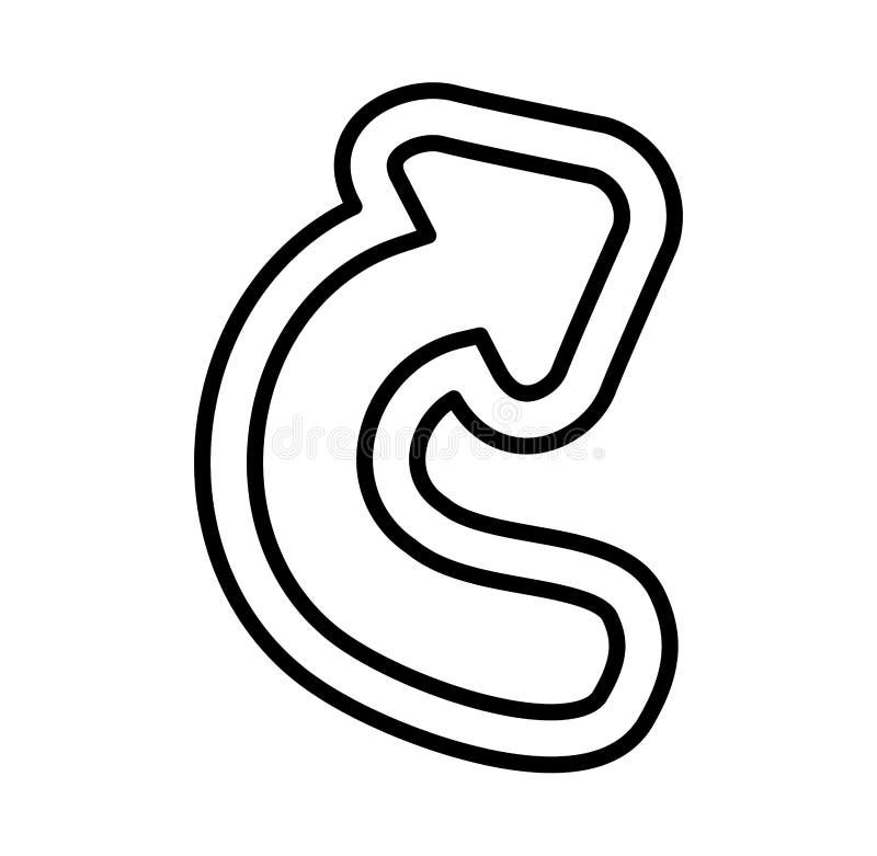 Reload arrow isolated icon stock vector. Illustration of digital - 90847752