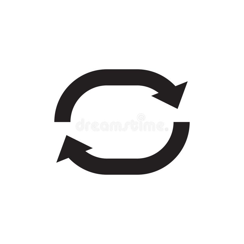 Reload Arrow Vector Icon Logo Design Stock Vector - Illustration of ...