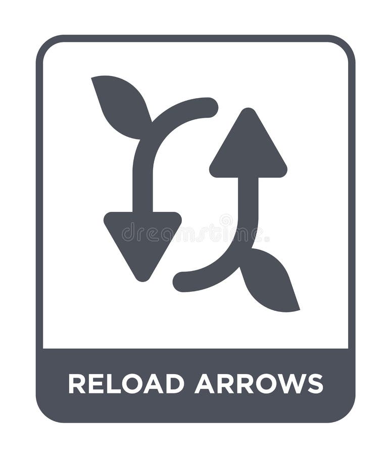 Reload Icon in Trendy Design Style. Reload Icon Isolated on White ... Reload Icon in Trendy Design Style. Reload Icon Isolated on White ...