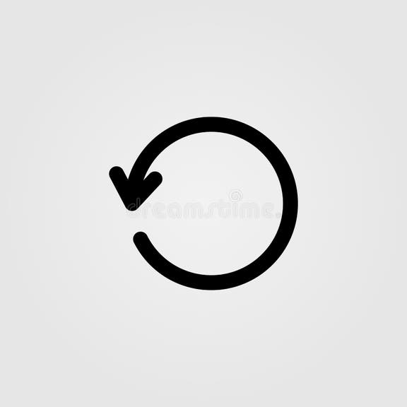 Reload Button Icon in Line Style. Refresh, Redo Button Symbol Stock ...