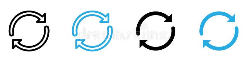 Reload Button Icon Ideal for Technology and User Interface Designs Stock Vector - Illustration ...