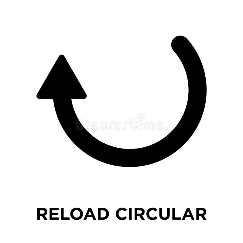 Reload Circular Arrow Concept Vector Linear Icon Isolated on ...