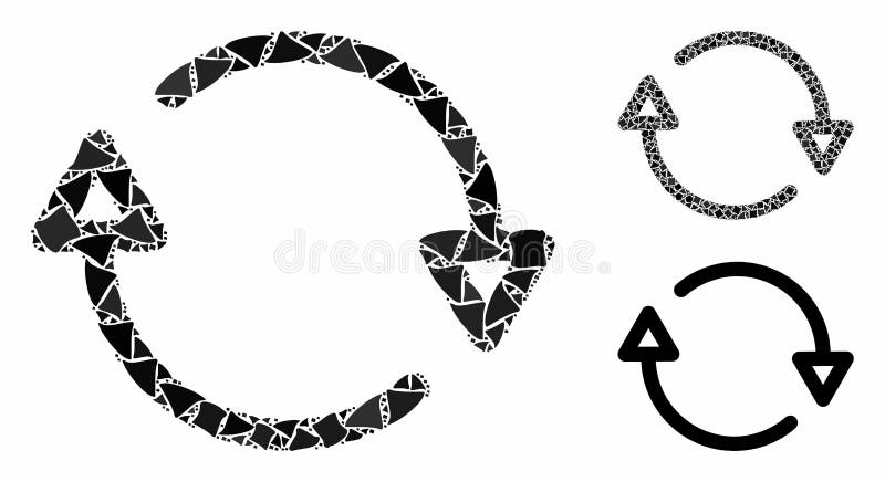 Reload Composition Icon of Irregular Elements Stock Illustration ...