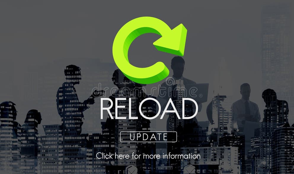 Reload Functionality Destruction Refresh Concept Stock Photo - Image of ...