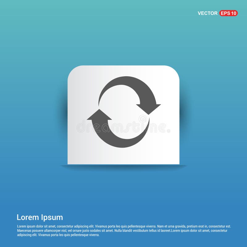 Reload Icon Blue Sticker Stock Illustrations – 90 Reload Icon Blue ...