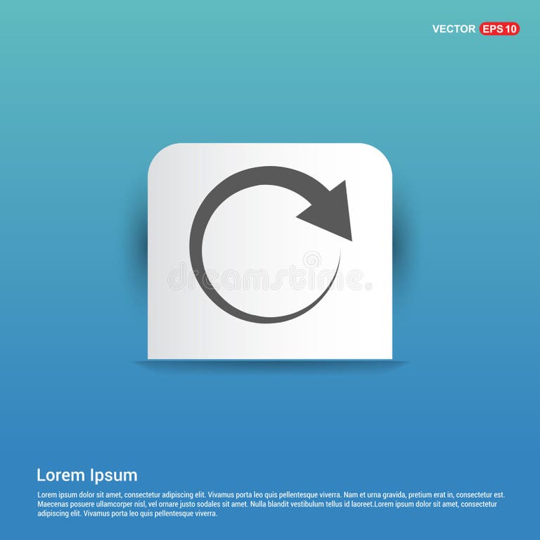 Reload Icon Blue Sticker Stock Illustrations – 90 Reload Icon Blue ...