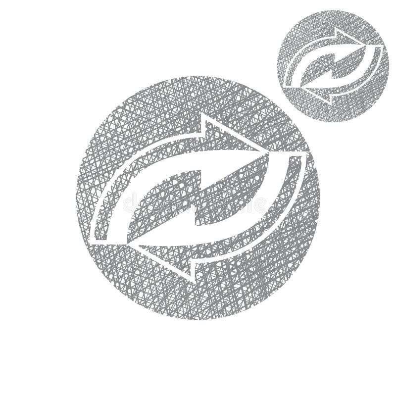 Reload Refresh Arrows Loop Vector Simple Icon Isolated Stock Vector ...