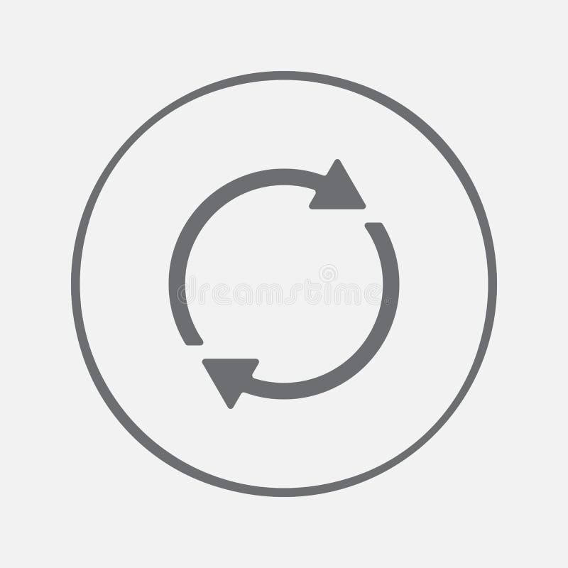 Reload Refresh Rotation Loop Pictogram. Reload Icon Vector, Solid ...