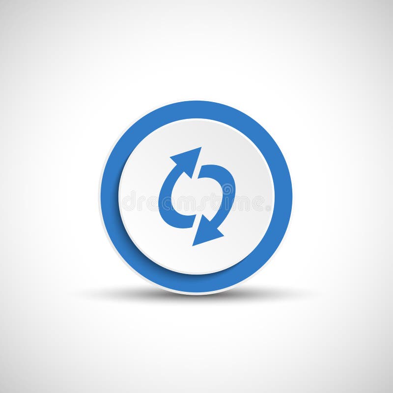 Reload Sign. Color Arrow Icon Stock Vector - Illustration of next ...