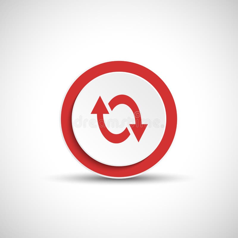 Reload Sign. Color Arrow Icon Stock Vector - Illustration of next ...