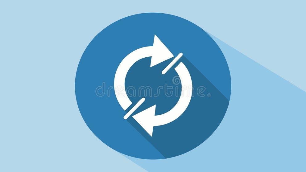 Reload or Synchronize Icon, Symbolizing Data Update, Vector Design ...