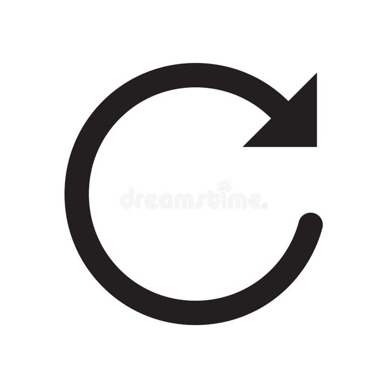 Reload and Update Vector Icon. Redo and Undo Button. Web and ...