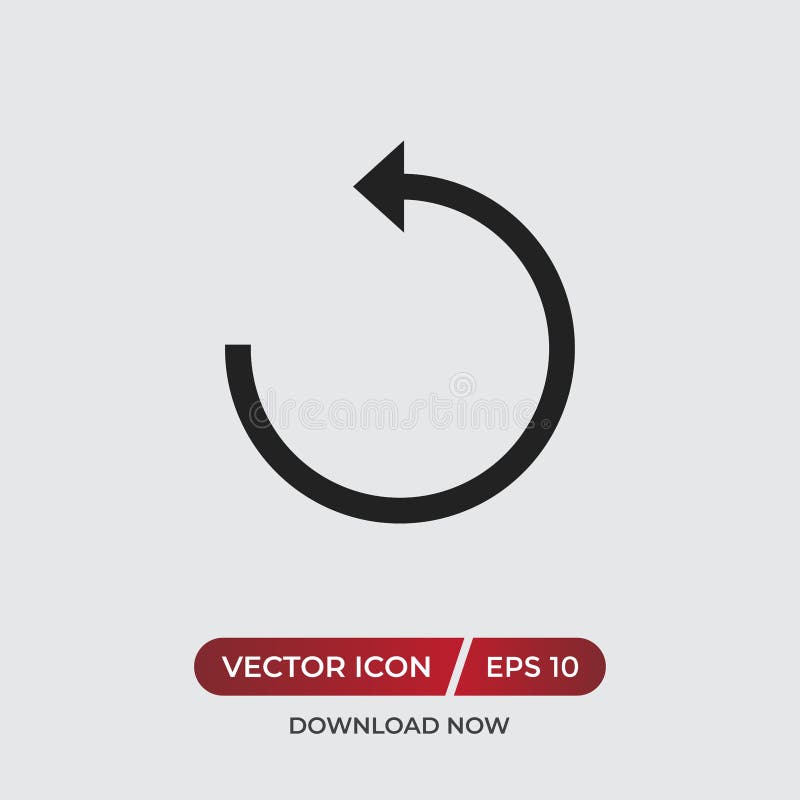 Reload Vector Icon in Modern Design Style for Web Site and Mobile App ...
