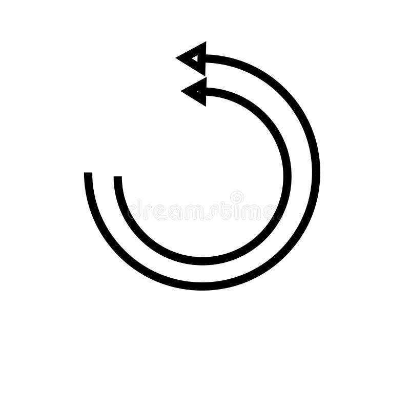 Reload Webpage Icon Vector Sign and Symbol Isolated on White Background ...