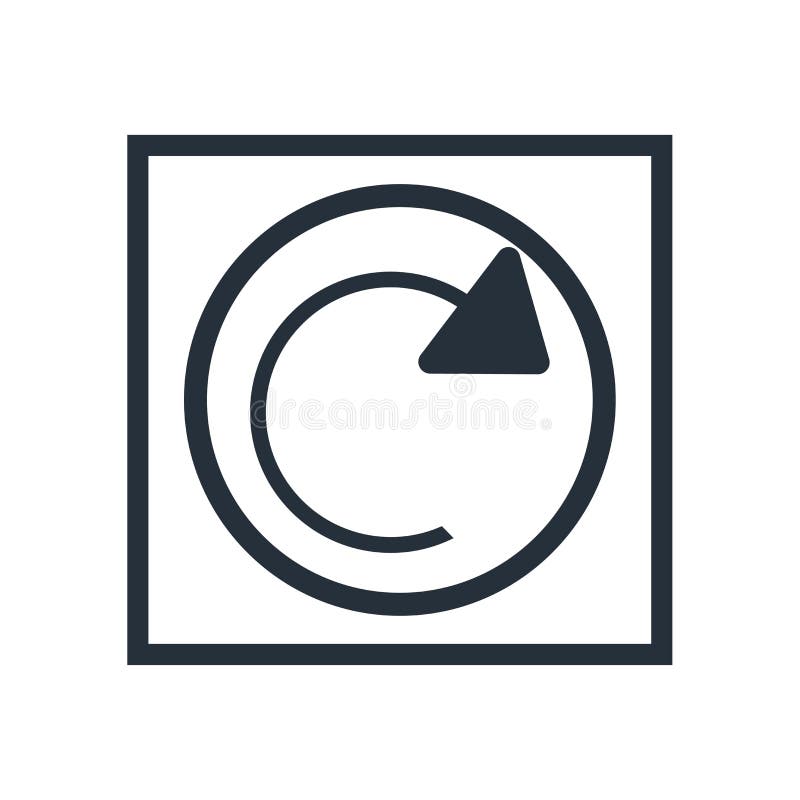 Reload Webpage Icon Vector Sign and Symbol Isolated on White Background ...