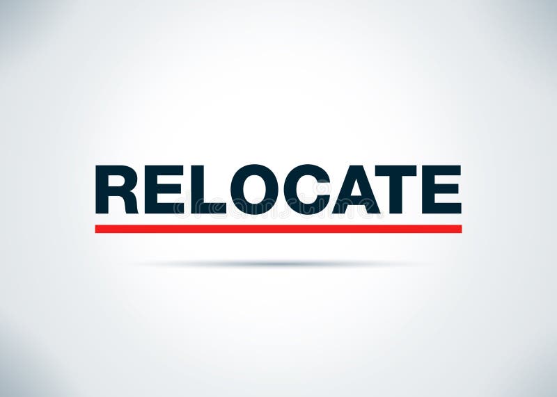 Relocate Abstract Flat Background Design Illustration Stock ...