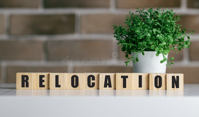 Relocation Word Cloud Collage, Business Concept Background Stock Image ...