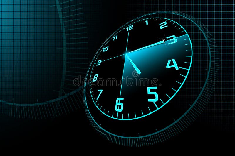 Reloj abstracto ilustración del vector. Ilustración de recordatorio ...